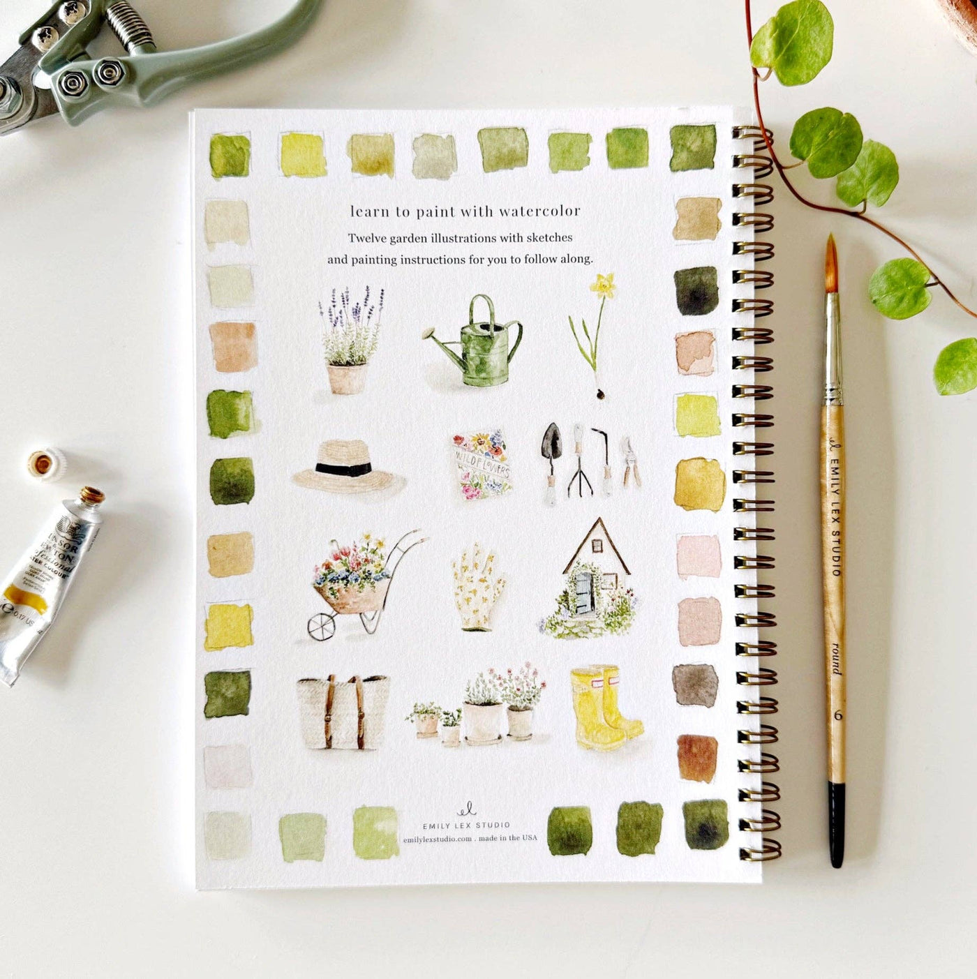 Garden watercolor workbook – Terra Bella